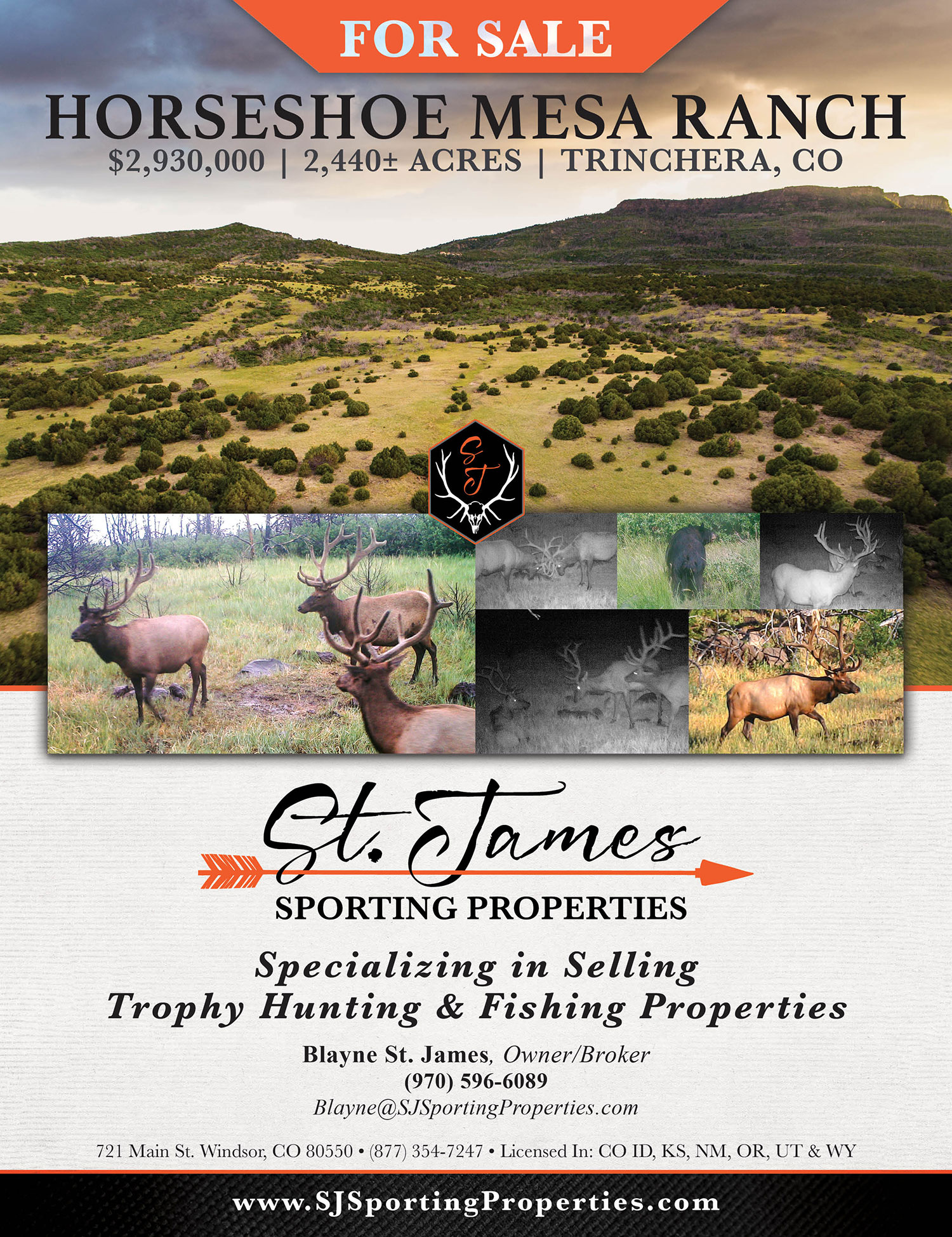 Print Advertising for Hunting & Fishing Properties | St James Sporting